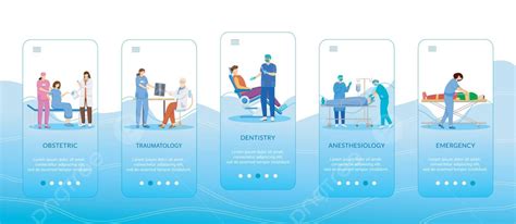 Mobile App Screen Template For Onboarding In Medicine And Healthcare Vector Cartoon Carousel