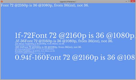 How Do You Handle Fonts At Various Screen Buffer Resolutions
