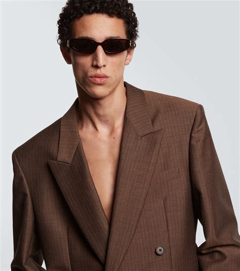 Triomphe 12 Rectangular Sunglasses In Brown Celine Eyewear Mytheresa