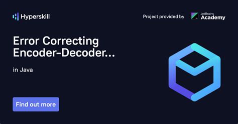 Error Correcting Encoder Decoder Hyperskill
