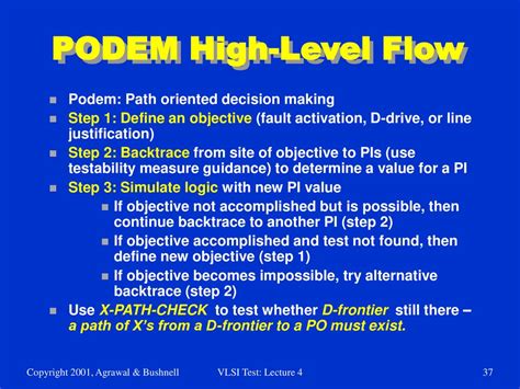 Lecture 4 D Algorithm And Podem Ppt Download