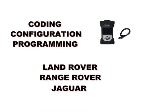 Image Processing B Module Coding Programming Configuring Services For Land Rover Range Rover And