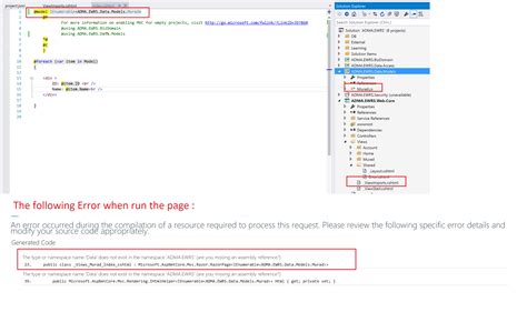 Reference A Net461 Dll Model Type From Aspnet Core View Stack Overflow