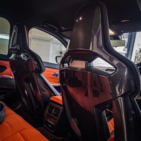 Oem Bmw M3 G80 Carbon Fiber Bucket Seats Retrofit Kit Leather Merino