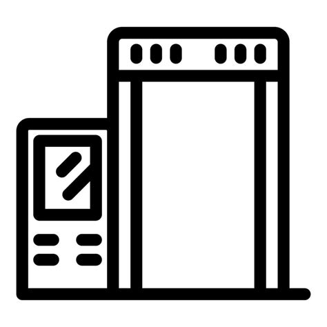 Metal Detector Gate And Control Panel Scanning For Weapons 67733867 Vector Art At Vecteezy