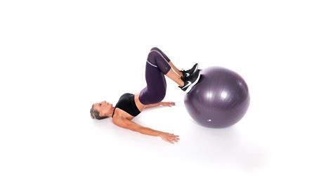 Stability Ball Hamstring Curl Oxygen Mag