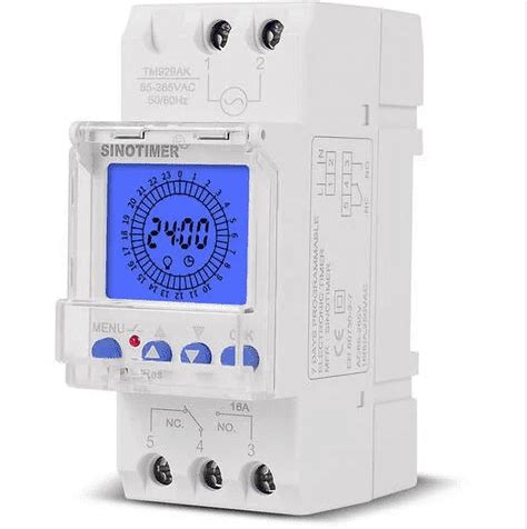 Automatic Control Digital Electronics Countdown Function For Electronic Timer Switch Din Rail