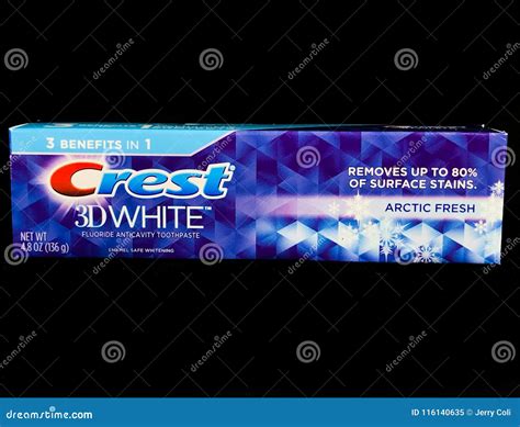 Tube Of Crest 3d White Toothpaste Editorial Image Image Of Tube