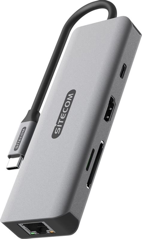 Sitecom 8 In 1 Usb C Pd Multiport Hub 100 W Power Delivery Sd Microsd 25 Bol