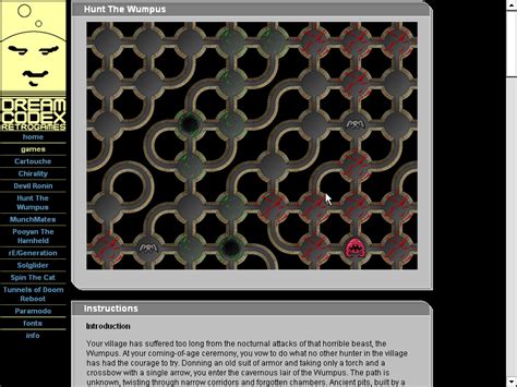 Screenshot Of Hunt The Wumpus Browser 2007 Mobygames