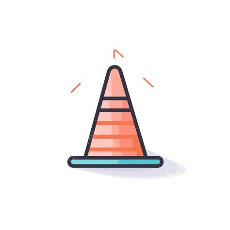 오렌지 색상의 트래픽 콘 아이콘 벡터 흰색 배경에 트래픽 콘을 묘사한 직계 아이콘 Flaticon 및 드리블에 의한 벡터 일러스트 비핸스 Hd Png 일러스트 및