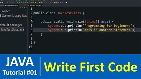 Java Tutorial 1 Java Installation And Writing First Code In Java