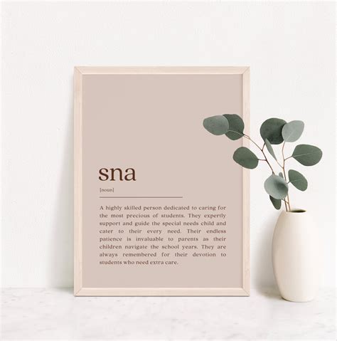 Sna Definition Print Special Needs Assistant T Sna Appreciation
