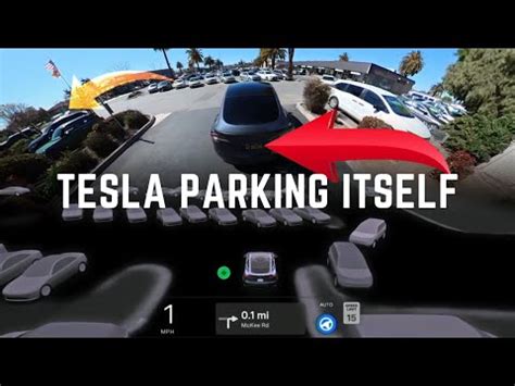 Teslas New Vision Only Auto Park Feature Watch It Park Itself