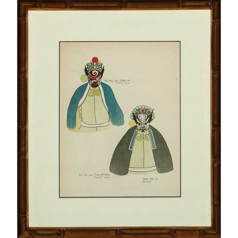 Two Masked Chinese Theatrical Characters