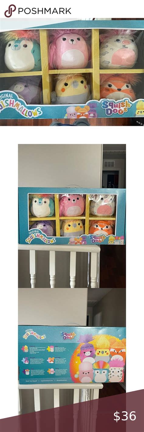 Orginal Squishmallows 5 Set Of 6 Squish Doos 2021 T Set New Holiday T Holiday T