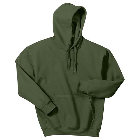 Gildan 18500 Heavy Blend Hooded Sweatshirt Military Green Full Source