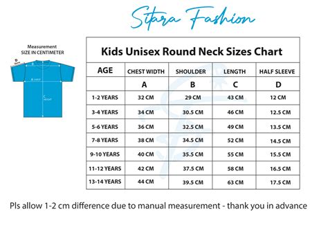 Size Guide Sitara Fashions