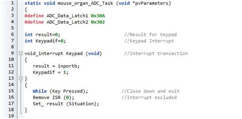 Explain The Following C Code In Lpcxpresso Shown In