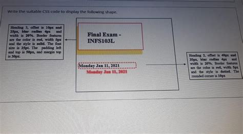 Answered Write The Suitable Css Code To Display Bartleby