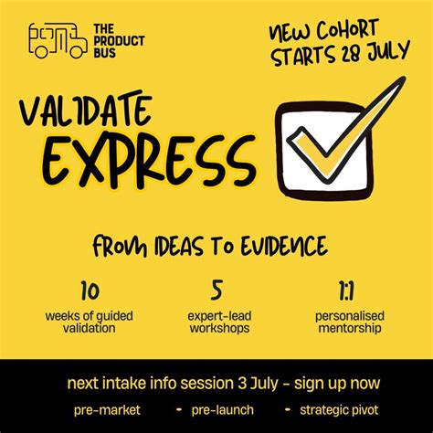 Applications For Cohort 2 2025 Of Validate Express Are Open Now Get