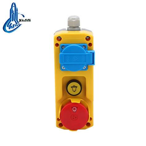 Xdl Jb P Holes Emergency Mushroom Push Button Switch Control Box China Button Box And