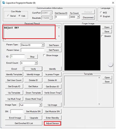 Integrated Capacitive Fingerprint Module Cortex Core Uart Serial Port High Precision Fingerprint
