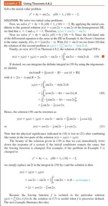 Solved Proceed As In This Example To Find A Solution Of The