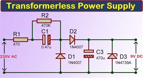 Ac Dc Power Supply Circuit Without Transformer At Nathan Brodzky Blog