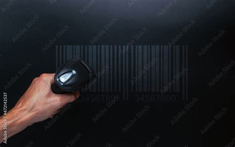 Barcode Concept Retail Label Barcode Scan Reader Laser Scanner For