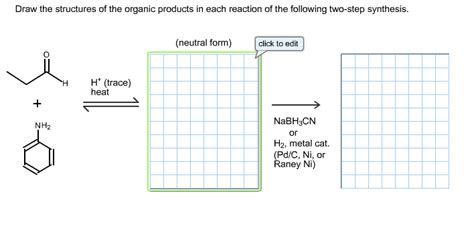 Solved Draw The Structures Of The Organic Products In Each