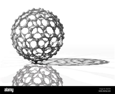 Fullerene Molecule Molecular Model Of The Spherical Fullerene Molecule C180 Fullerenes Are