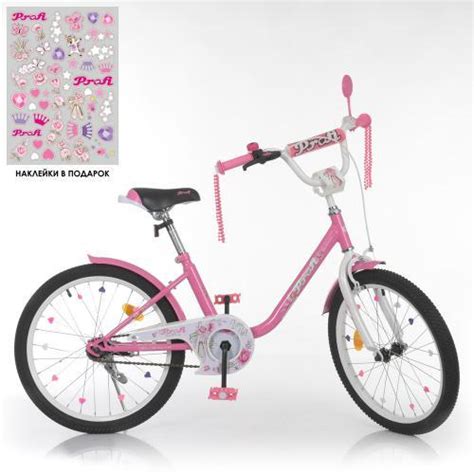 Велосипед Детский Двухколесный Ballerina PROFI Y2081,колеса 20 Дюймов ...