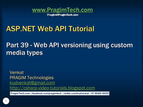 Sql Server Net And C Video Tutorial Web Api Versioning Using Custom