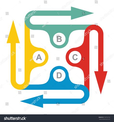 Business Concept Flow Chart Arrows Stock Vector Royalty Free Shutterstock