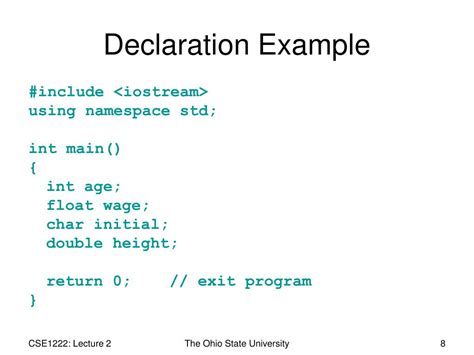 Ppt Variables And C Data Types Powerpoint Presentation Free