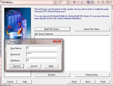 How To Create Lov In Oracle Forms Using Wizard Infotechsite