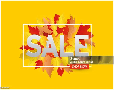 문자가 있는 가을 세일 전단지 템플릿입니다 단풍 배너 카드 라벨 배너 디자인 기하학적 배경 벡터 일러스트레이션 0명에 대한 스톡 벡터 아트 및 기타 이미지 Istock