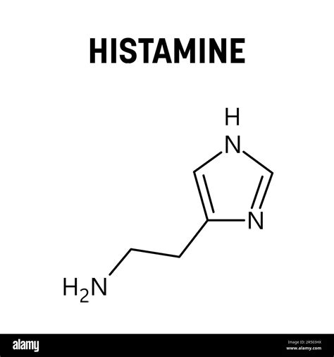 Histamine Molecular Structure Histamine Is Organic Compound Involved In Local Immune Responses