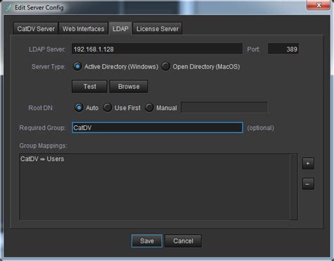 Ldap Configuration Squarebox