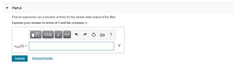 Solved The Transfer Function Hf Voutvin Of A Filter Is