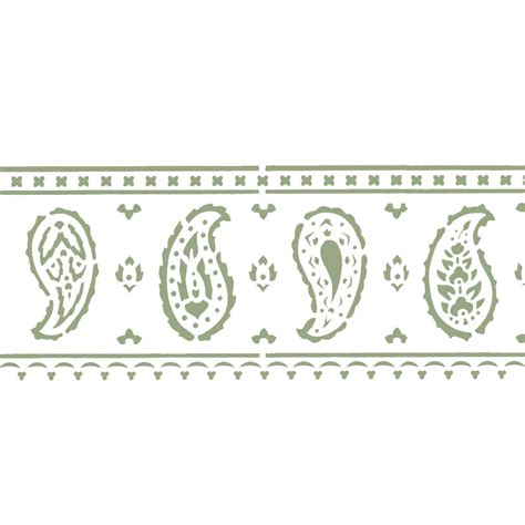 Large Paisley Wall Stencil 3243 By Designer Stencils Pattern Stencils Reusable Stencils