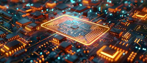 Premium Photo A Complex Circuit Board With Tiny Electronic Components