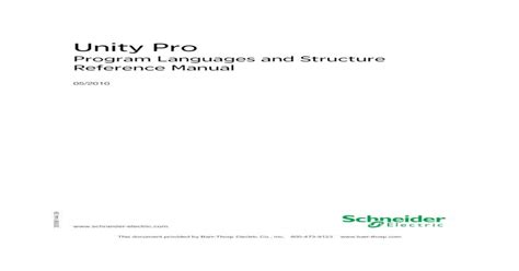 modicon unity pro program languages structure ref manual [pdf document]