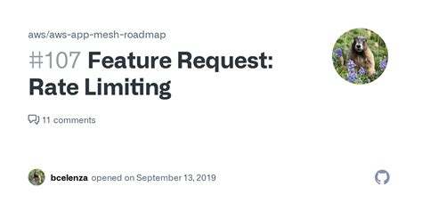 Feature Request Rate Limiting · Issue 107 · Awsaws App Mesh Roadmap · Github