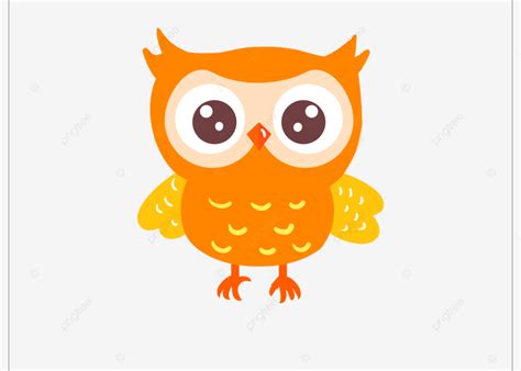 오렌지 만화 귀여운 올빼미 올빼미 아름다운 캐스터 부엉이 Png 일러스트 및 Psd 이미지 무료 다운로드 Pngtree