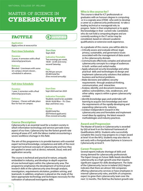 Msc In Cybersecurity 24 25 Pdf Computer Security Security