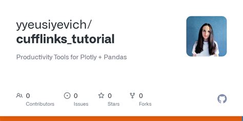 github yyeusiyevich cufflinks tutorial productivity tools for plotly