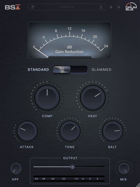 Drum Bus Plugin Drum Compression Plugin Black Salt Audio