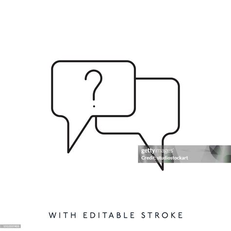 Speech Bubble Icon With Editable Stroke High Res Vector Graphic Getty Images